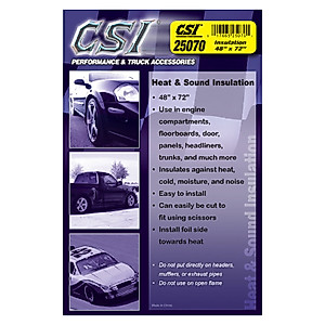 CSI 25070 Heat Shield Insulation: 4 ft x 6 ft