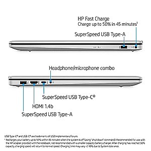 HP 2022 17.3" FHD IPS Display Laptop Intel 11th Gen 4-Core i5-1135G7 Iris Xe Graphics 8GB RAM DDR4 512GB NVMe SSD Fingerprint USB-C WiFi AC Bluetooth HDMI Webcam Windows 11 Pro w/ RE USB