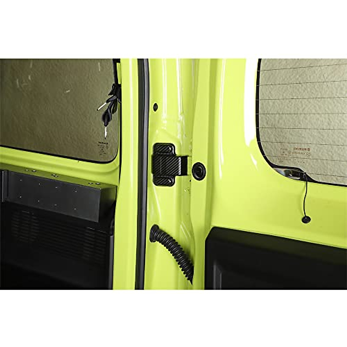 Fit for Suzuki Jimny 2019-2022 ABS Rear Door Tailgate Screw Protection Trim Decorative Cover Interior Car Accessories (Carbon Fiber)