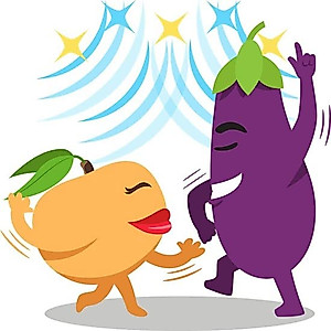 CafePress Emoji Eggplant Peach Dancing Ceramic Coffee Mug, Tea Cup 11 oz