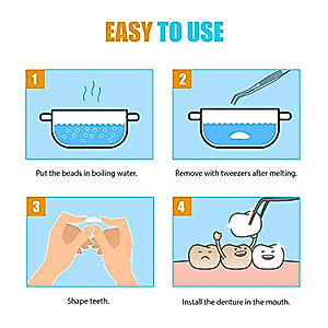 Do It Yourself Gap Eliminator Temporary Tooth Substitute With Sculpting Tool