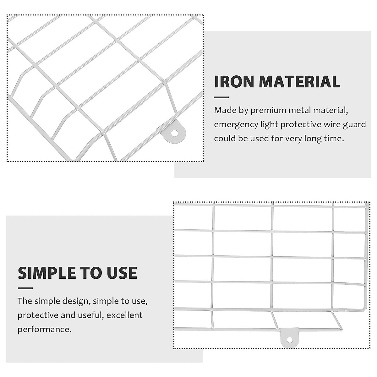 Angoily Exit Sign Protective Cage Cover, Exit Sign Damage Stopper Protective, Coated Steel Wire Guard, Wall Mount Exit Sign Emergency Lights Exit Sign Light Protective Guard