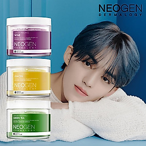 DERMALOGY by NEOGENLAB Bio-Peel Gauze Peeling Pads (Wine, 30 pads) - Exfoliating & Firming Peeling Pad with PHA & Red Wine & Resveratrol & Acid Hyaluronic - Korean Skin Care