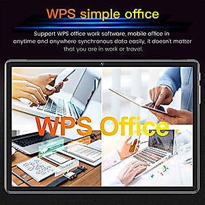 Tablet Android 10.0 Operating System 10.1-inch HD Display Quad Core Processor 2GB RAM and 32GB ROM TF Expansion Support Built-in WiFi Bluetooth GPS Tablet