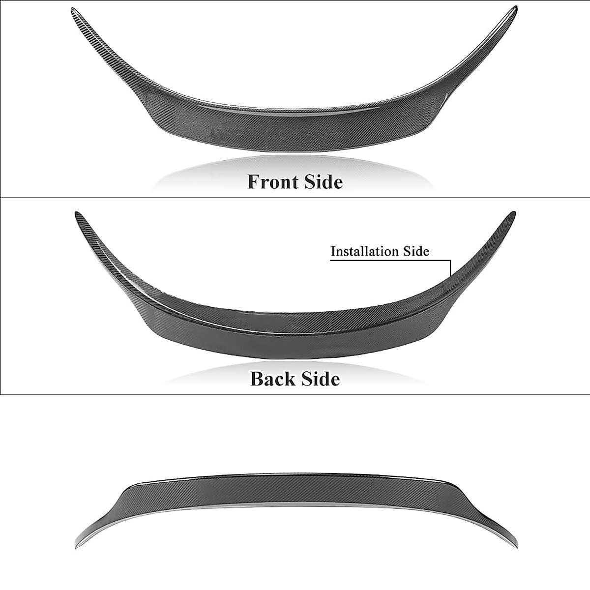 AeroBon Real Carbon Fiber Trunk Spoiler Compatible with 2019-2024 Toyota GR Supra A90 A91 Coupe (A Style)