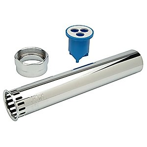 Zurn P6000-A-AA-CP 1-1/2” X 8-1/2” Vacuum Breaker/Backflow Preventer with Flush Tube and Nut in Polished Chrome Finish