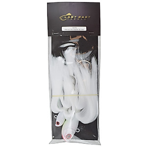 Last Cast Tackle White 6oz & 24oz Bucktail Tandem Parachute Trolling Rig #1050-W