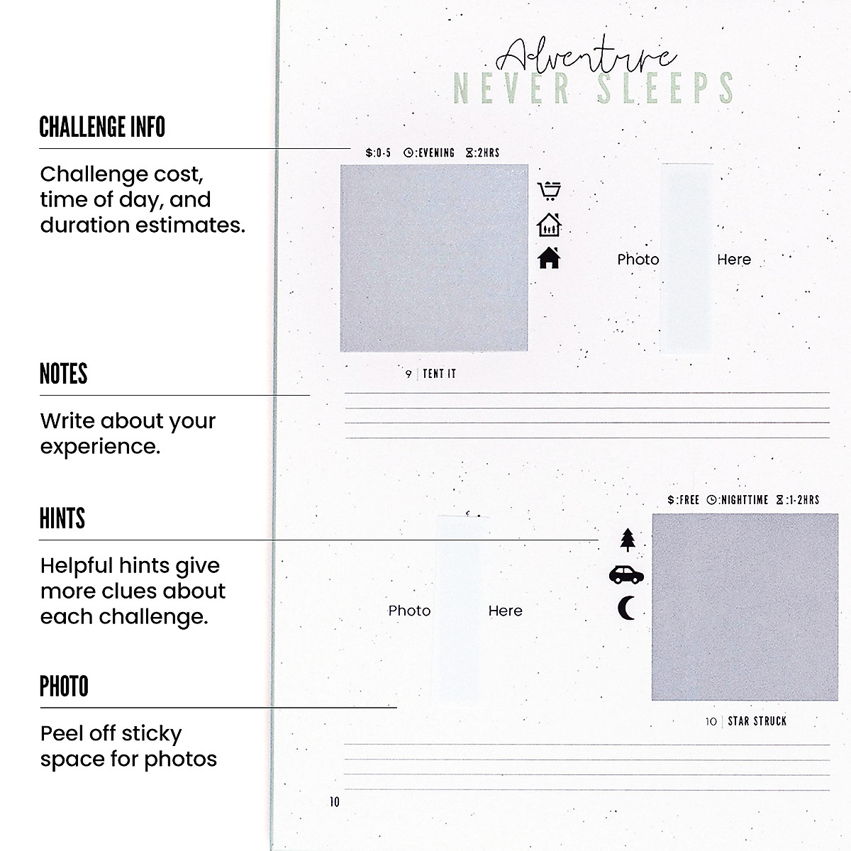 The Adventure Challenge Solo Edition - 50 Scratch-Off Adventures and Games for Adults & Teens, Adventure Challenge Scratch Off Book, Self-Care Activity Book