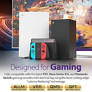 Fosmon HDMI 2.1 Cable 8K@60Hz 1ft (2 Pack), Premium Certified in-Wall CL3 Rated, 48Gbps Ultra High Speed, 4K@120Hz, Dynamic HDR, HDCP 2.3, 3D, eARC, 30AWG Cotton Braided Compatible with UHD TV & More