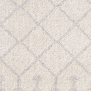 Nourison Astra Machine Washable Moroccan Ivory 9' x 12' Area Rug, Easy Clean, Non Shedding, Bed Room, Living Room, Dining Room, Kitchen (9x12)