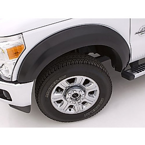 Lund EX311S Elite Series Black Extra Wide Style Standard Front and Rear Fender Flare - 4 Piece