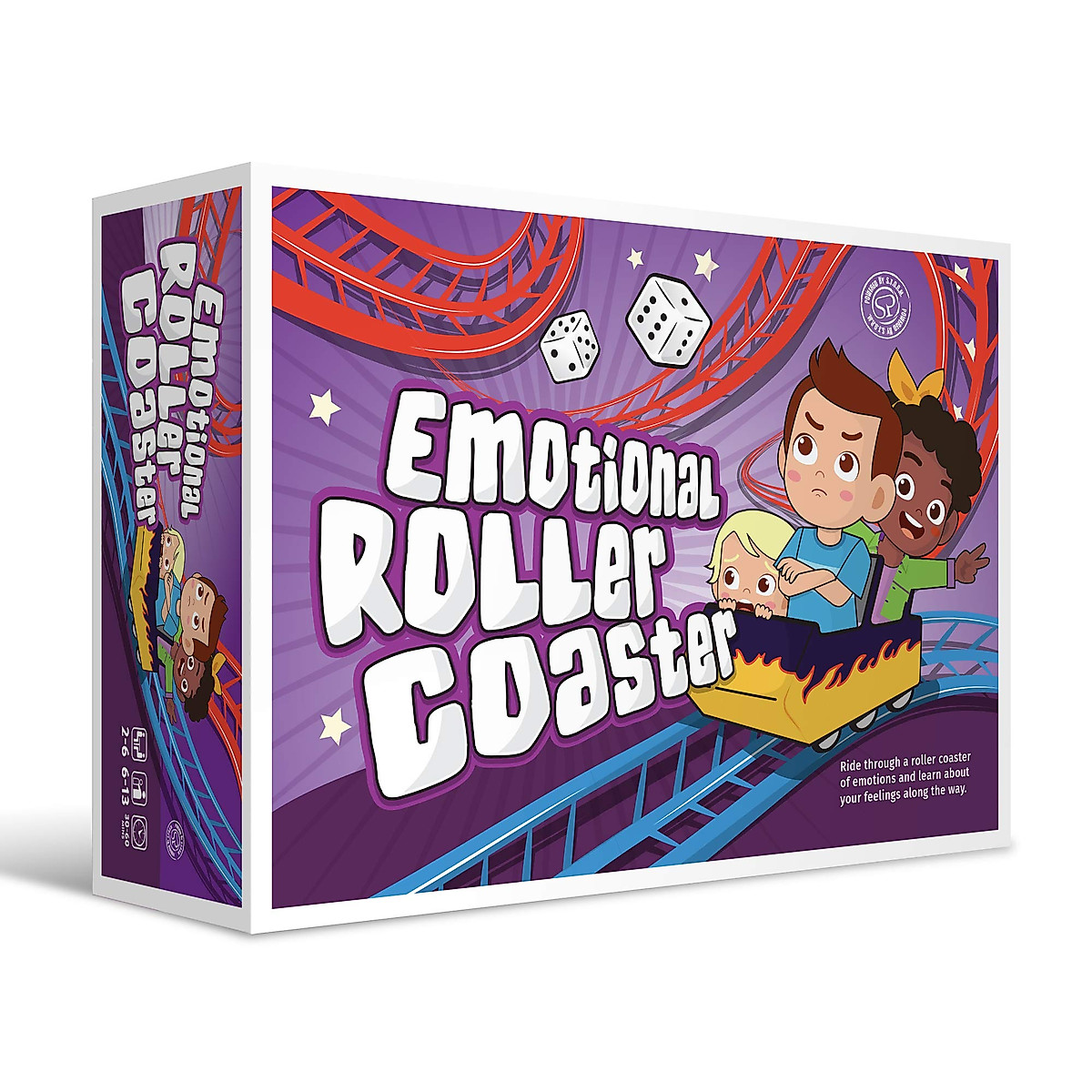 Emotional Rollercoaster | Anger Management Board Game For Kids & Families | Therapy Learning Resources | Anger Control Card Game | Emotion Board Games Games For Kids ages 4-8 -12 | Social Emotional