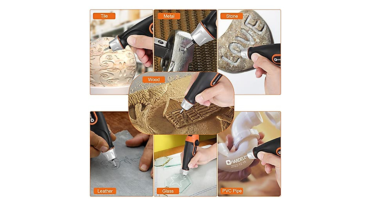 HARDELL 24W Engraver Pen: 5-Speed Etching Tool for DIY
