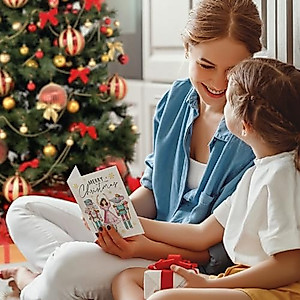 Auirre Christmas Cards Set-36 Pack Merry Christmas Greeting Cards Boxed Envelopes and Stickers for Sealing, 18 Assorted Designs Bulk Blank Cards Holiday Cards for Xmas 2025 New Years 5x7 Inch