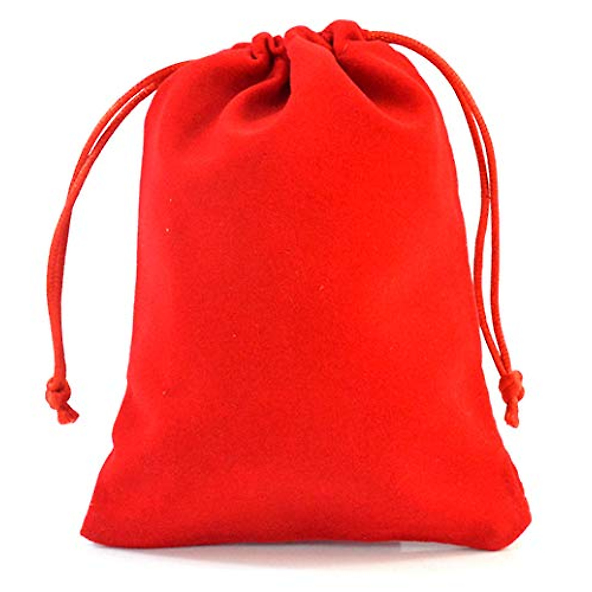 6PCS Red Dust-Proof Drawstring Storage Pouch Bag Reusable Flannel Drawstring Bags Shoe Gifts Jewelry Clothes Storage Pouches Space Saver Organizer For Travel Household (12 x 4 inch, Not Washable)