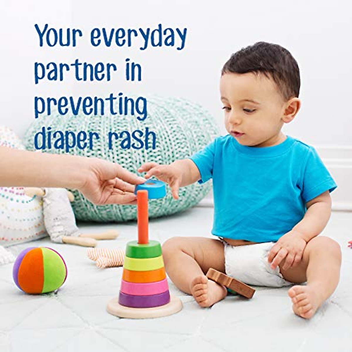 Desitin Daily Defense Baby Diaper Rash Cream with 13% Zinc Oxide Barrier Cream to Treat, Relieve & Prevent Diaper Rash, Hypoallergenic, Dye-, Phthalate- & Paraben-Free, Travel Size, 2 oz