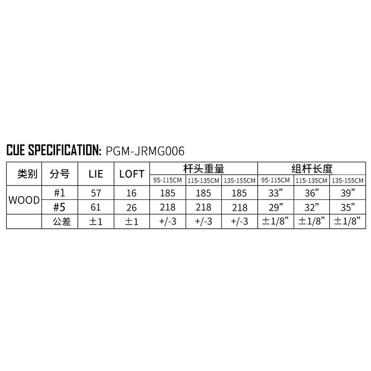 Kids Left Hand Golf Club Wood, 1#5 Golf Drivers for Junior, Wooden Pole Golf Putter with Golf Headcover (Green,#5 Wood- Age 9-12)