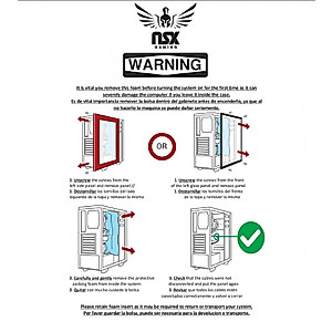 NSX GAMING PC Gaming Desktop Gamer Computer Intel Core I5 10400F, GeForce RTX 2060 6GB, 16 GB Ram (2x8) 480 Gb SSD, USB-C WiFi, Hdmi, Mouse and Keyboard Gamer, Win 11 Home