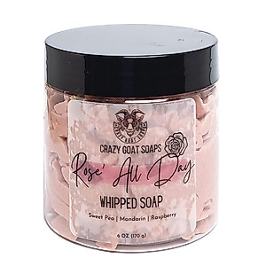 Goat Milk Clay Gift Set | Rosé All Day | Organic Shea, Cocoa & Aloe Butter | Dry and Sensitive Skin Gift Set | Soothing Clay Shave Butter | Clay Whipped Soap | Body Butter