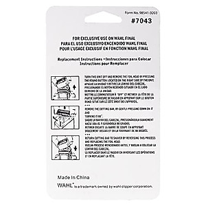 Professional 5 Star Series Finale Shaver Shaper Replacement Super Close Foil and Cutter Bar Assembly Replacement Heads Compatible with Wahl Model 7031-100,7043-100 (Gold)