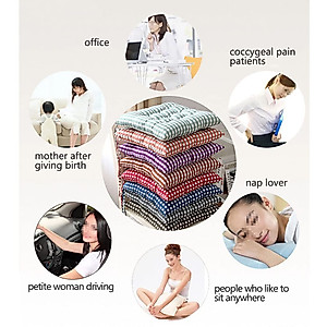 ARZARF Set of 4 Seat Cushion, Thicken Removable Non-Slip Chair Pads, Square Seat Pads with Ties, Washable, Soft and Comfortable for Kitchen Dining Office Chair Car Home Decoration-AND-40x40cm