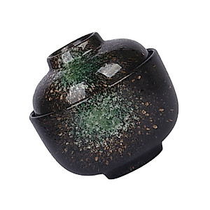 Angoily Ceramic Steamed Egg Bowl Small Lidded Ceramic Steaming Pot Steamed Food Bowl Ceramic Stockpot Ceramic Soup Pot Japanese Snack Bowl Soup Bowls with Lids French Ceramics Shabu Shabu