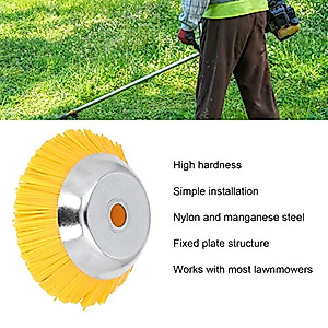 Cyllde 25mm Nylon Wheel Brush Trimmer High Hardness Nylon Manganese Steel Wire Patio Garden Trimmer Head