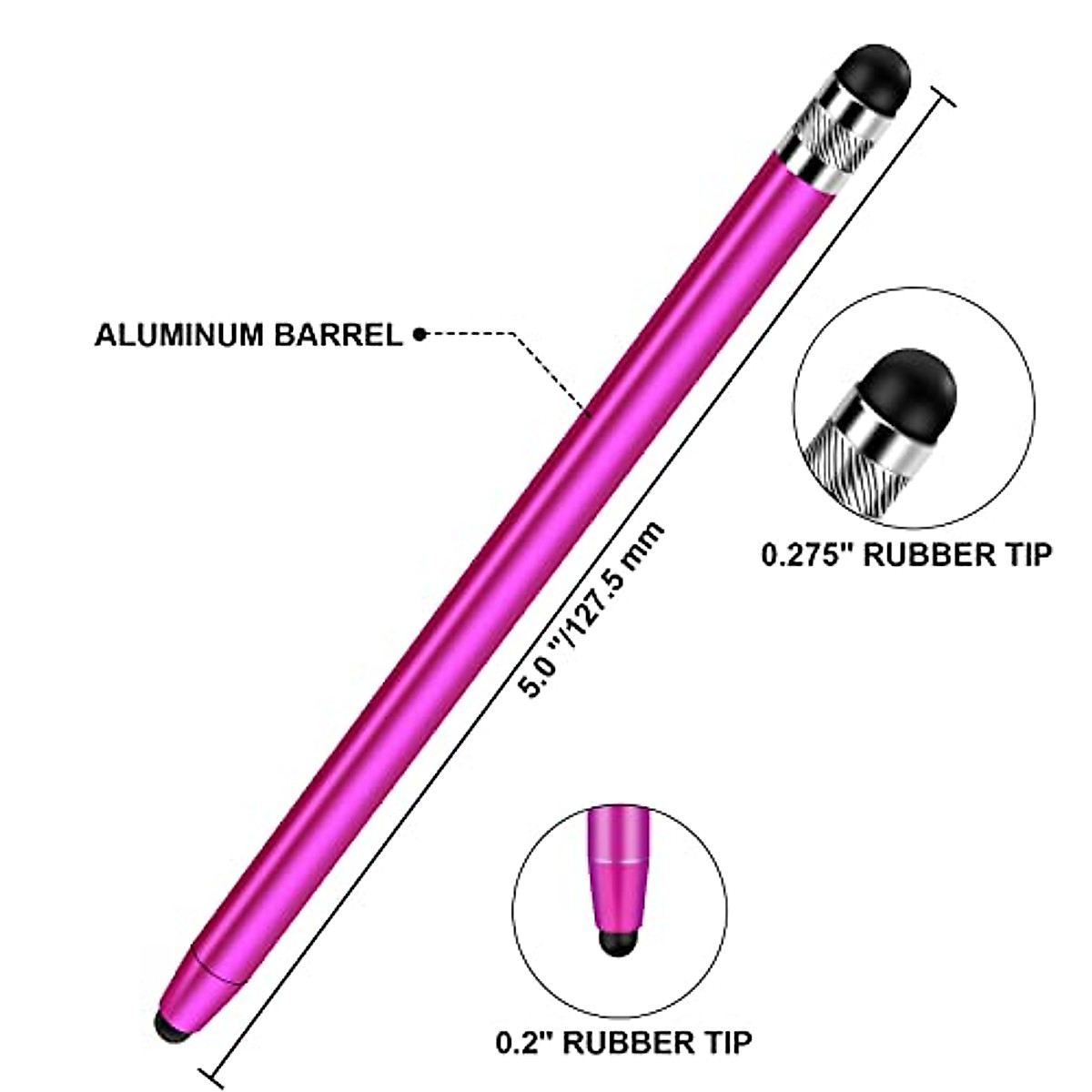 Stylus for Touch Screens, CCIVV 4-Pack Sensitivity & Precision Stylus Pens for iPhone, iPad Pro, Samsung Galaxy, Tablets and All capacitive Touch Screen Devices + 16 Extra Replaceable Tips