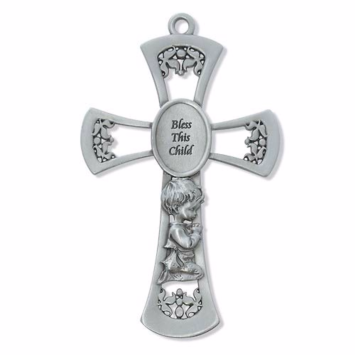 McVan 6" Pewter Baby Boy Cross