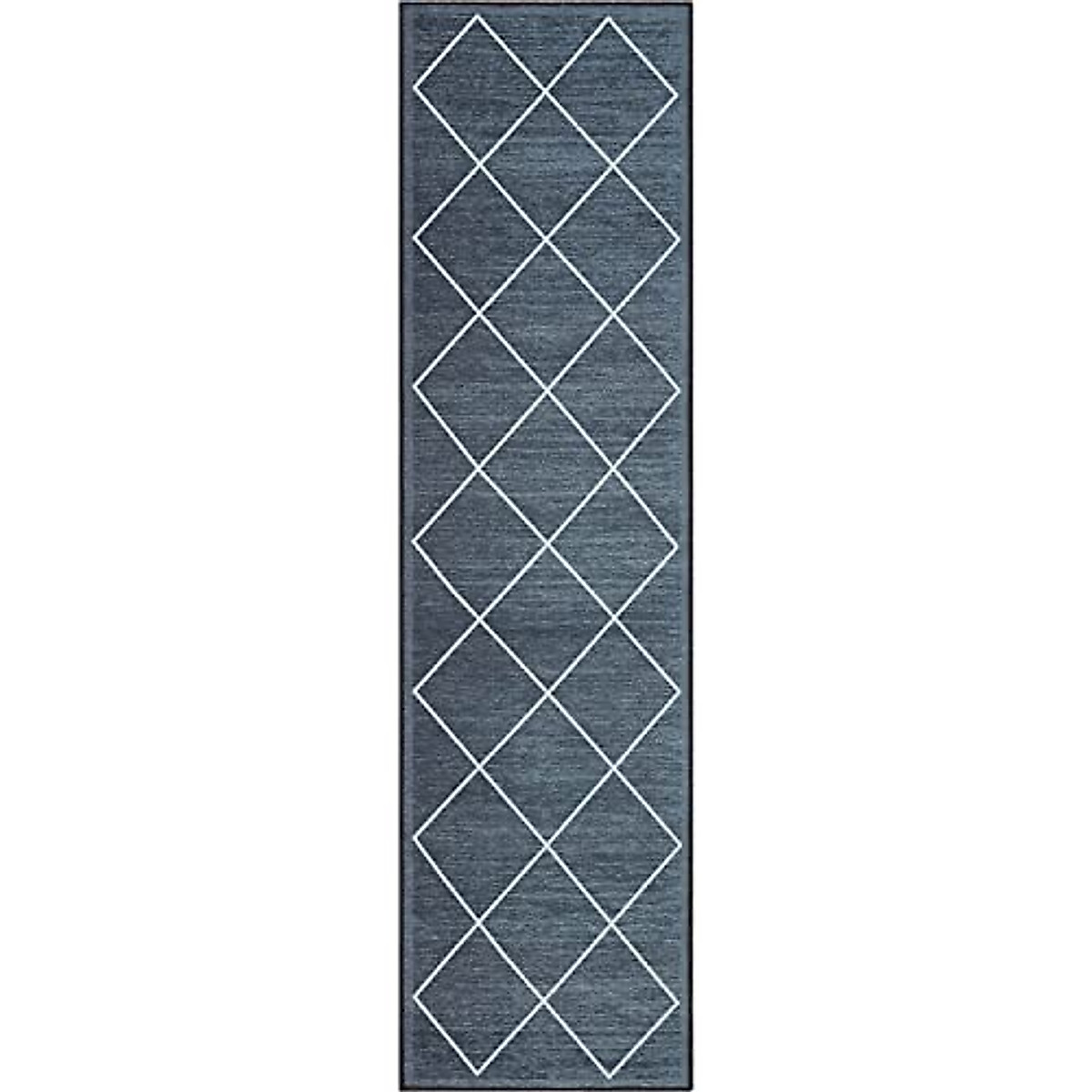 Well Woven Clover Diamond Lattice 2'7" x 9'10" Runner Grey