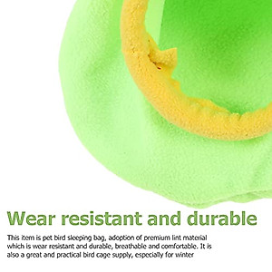 Warm Bird Hammock 2pcs Winter Warm Bird Bird Cage Bird Nesting Bag Bird Hut Bag Nest Parrot Cage Plush Finch Cage