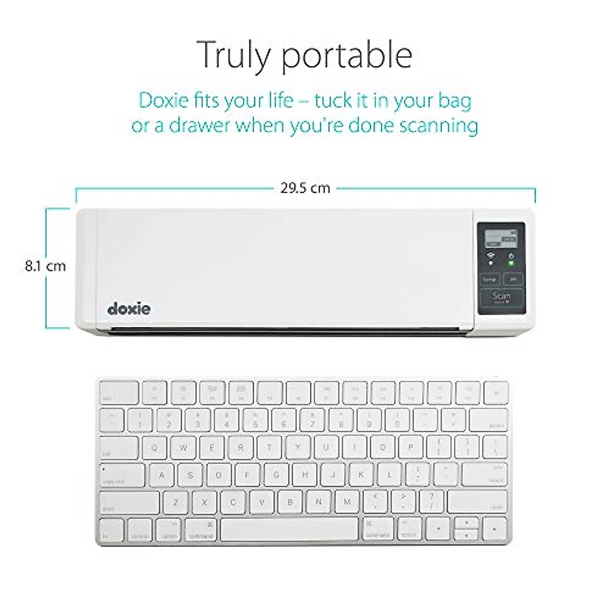 Doxie Q2 — Wireless Rechargeable Document Scanner with Automatic Document Feeder (ADF)