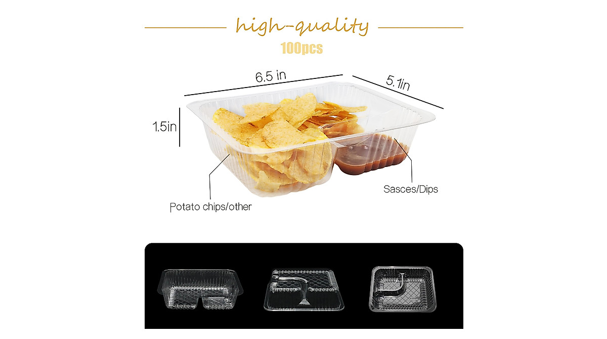 AHKUNMT 100 PC Nacho Trays - Perfect for Parties & Snacks