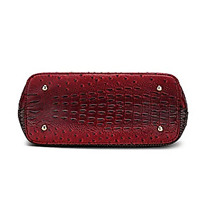 MKF Crossbody Shoulder Bag for Women – PU Leather Top Handle Pocketbook – Roomy Tote Satchel Handbag Purse M Charm Beige