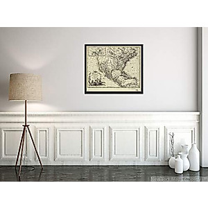 1757 Map| North America| L'Amerique septentrionale, Map Size: 20 inches x 24 inches |F