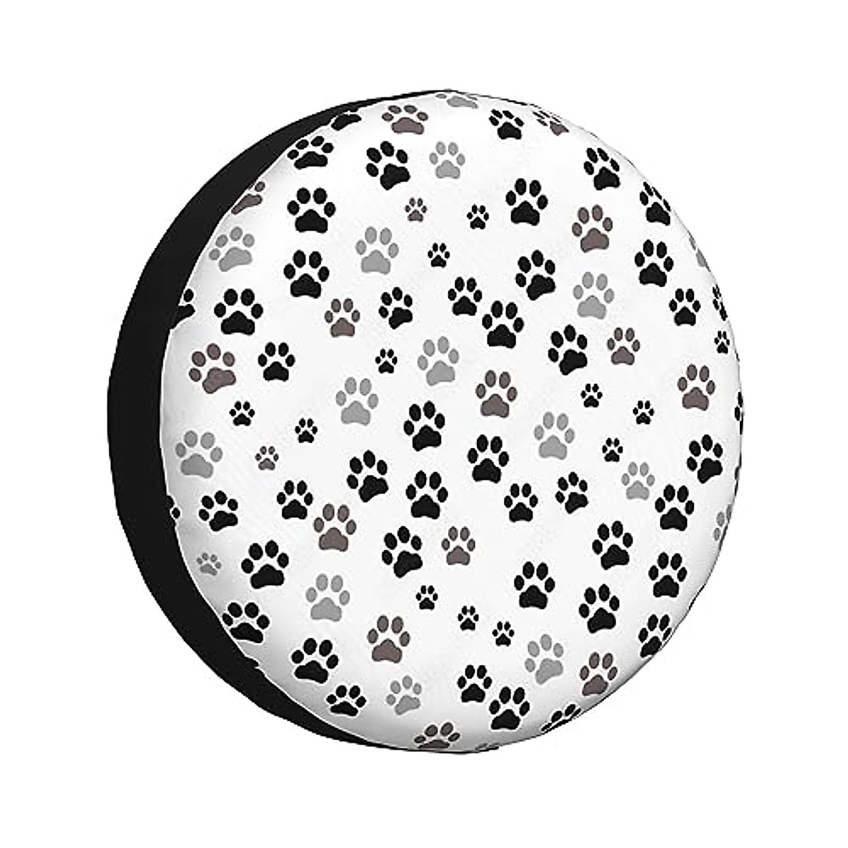 PASPRT Dog Footprints 3D Printing Spare Tire Covers Waterproof Universal Wheel Cover Dust-Proof Tire Cover Fit for Trailer Rv SUV 14-17 Inch