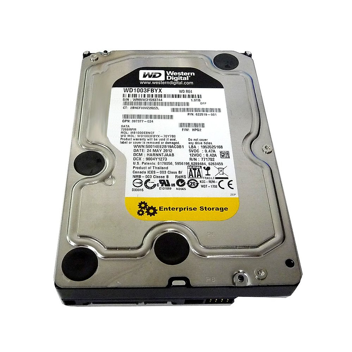 Western Digital 1 TB 3.5" Internal Hard Drive - WD1003FBYX