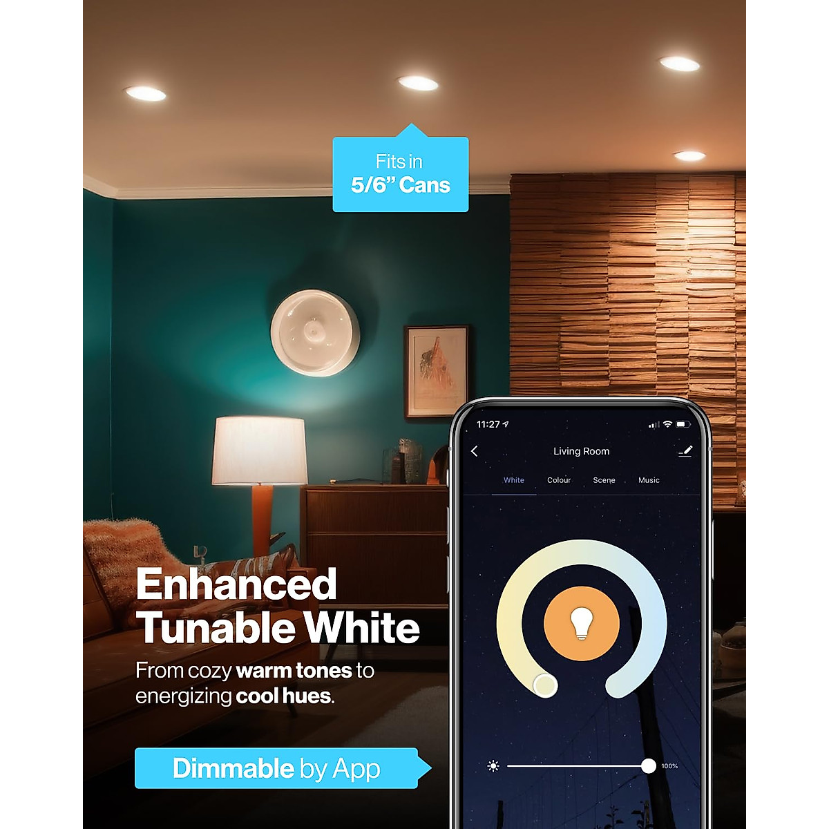 Sunco Lighting BR30 Alexa Smart Flood Light Bulbs Color Changing LED Recessed WiFi Bulb, 8W, RGBCW, Dimmable, 650 LM, Compatible with Alexa & Google Assistant, E26 Base, No Hub Required 4 Pack