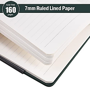 Comix Premium Lined Journal Notebooks - 160 Pages, 5.7 inches x 8 inches – Hardcover A5 Size, College Ruled, Pack of 4