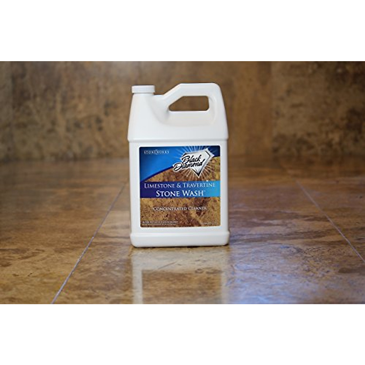 Black Diamond Stoneworks Limestone and Travertine Floor Cleaner: Natural Stone, Marble, Slate, Polished Concrete 1- Gallon AND Stone & Tile Intensive Deep Cleaner, Limestone and Travertine1-QT