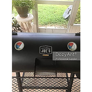 3 1/8 inch BBQ Thermometer Gauge 2 Pcs Charcoal Grill Pit Smoker Temp Gauge Grill Thermometer Replacement for Oklahoma Joe's Smokers, and Smoker Wood Charcoal Pit, Large Face Grill Thermometer