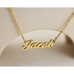 Chingona Name Necklace Personalized Engraved Name Pendant for Womens Friends