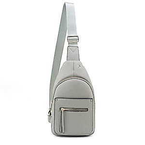 EVVE Crossbody Sling Bag for Women Small Sling Backpack Purse |Sage