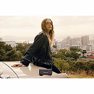 Marshall Major IV On-Ear Bluetooth Headphone, Black & Emberton Bluetooth Portable Speaker - Black & Brass