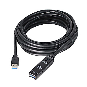 SIIG USB 3.0 Active Repeater Cable 15-Meters, USB Extension Cable for USB Flash Drive, Hard Drive, VR, Printer, Camera (JU-CB0711-S1)