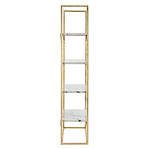 Safavieh Home Collection Fiora 4 Tier Etagere, Gold and White