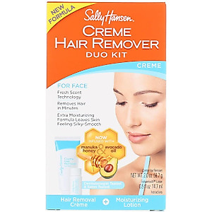 Sally Hansen Creme Hair Remover Kit for Face, Lip and Chin (Case of 6)