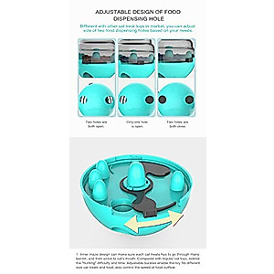 AOSUI cat Treat Toy，Best cat Toys for Bored Cats，cat Treat Dispenser，Treat Dispensing cat Toy，cat Feeder Ball，Kitty Toys，cat Food Toy