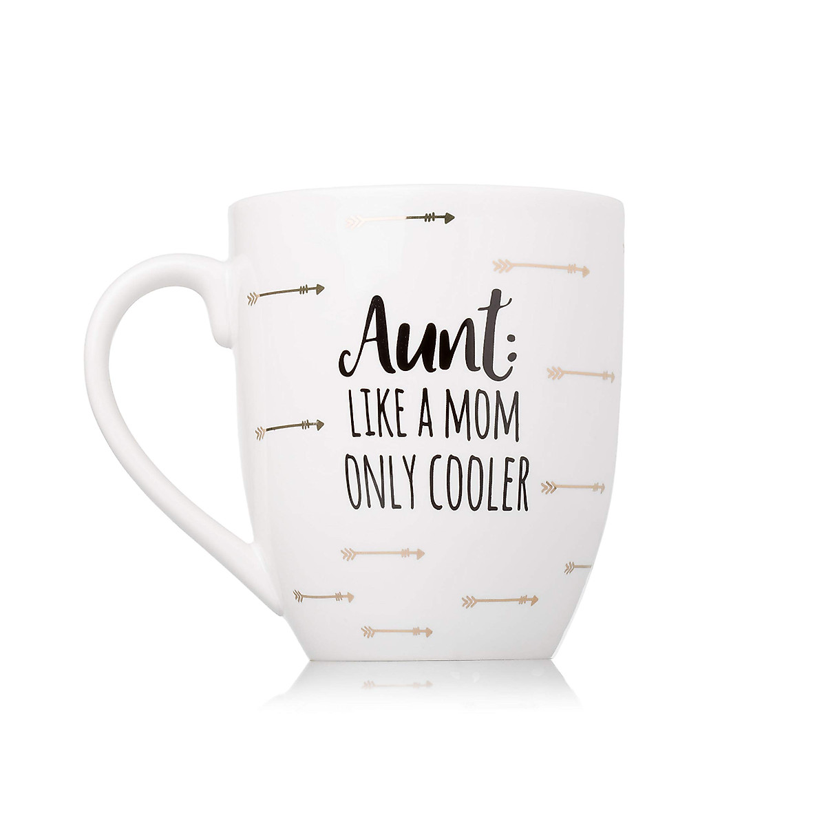 Pearhead Aunt: Like a Mom Only Cooler Ceramic Mug, Best Aunt Gifts, Niece and Nephew Gifts, Coffee Mug, 16 oz