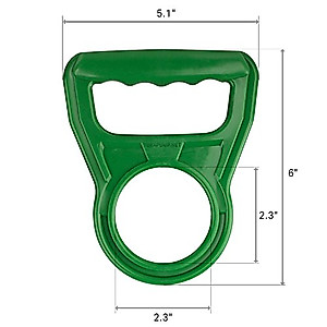 TERA PUMP - [ 1PK Water Handle Carrier With Ergonomic Advanced Design to Easily and Comfortably Lift Or Carry 2-6 Gallons Liquid Bottles or Containers (this item does not include the glass)